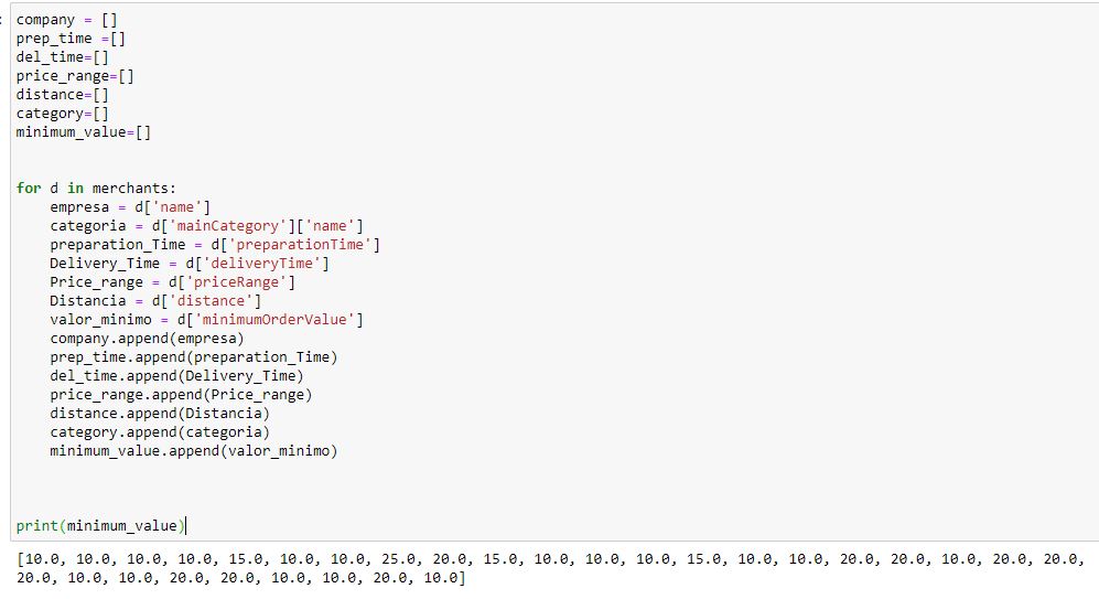 Consumindo API do Ifood com Python :: marianemorgado